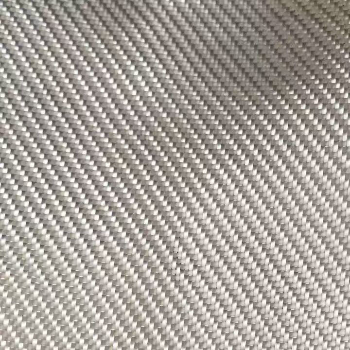 White color twill woven fiberglass clothes for insulation or composite ...